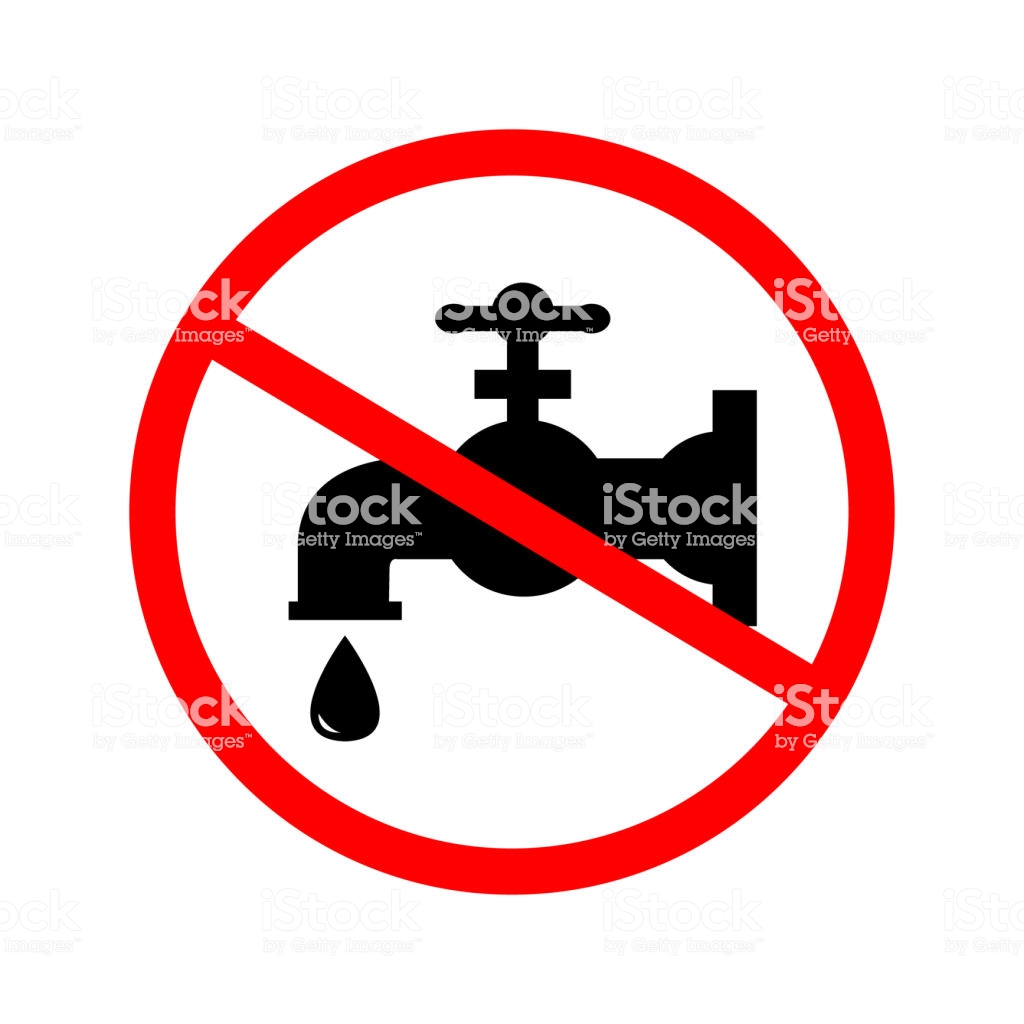 No water sign. – Benner Township Water Authority